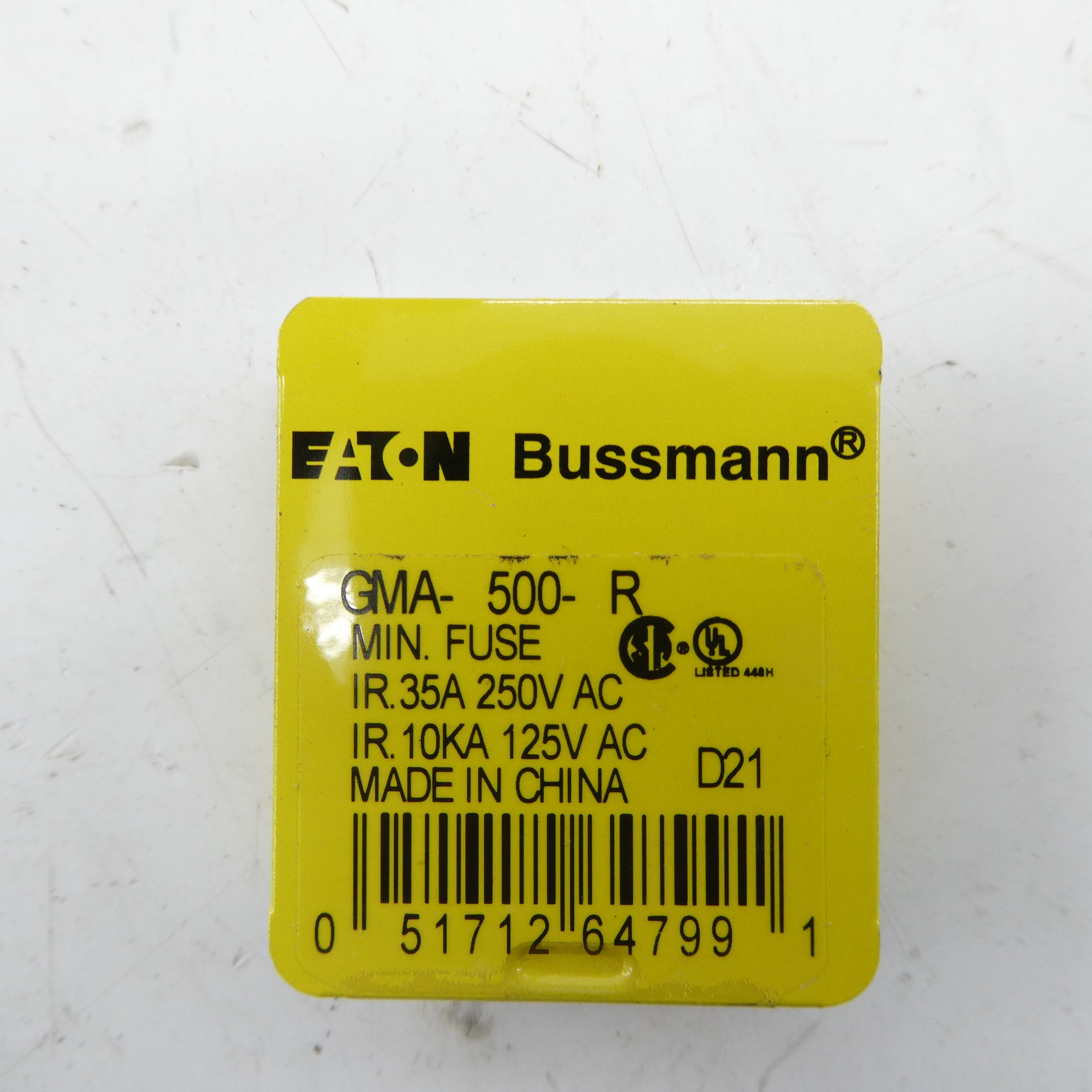 BUSSMANN GMA-500-R 250VAC 35A (PKG OF 10) NSMP – MRO Global Solutions