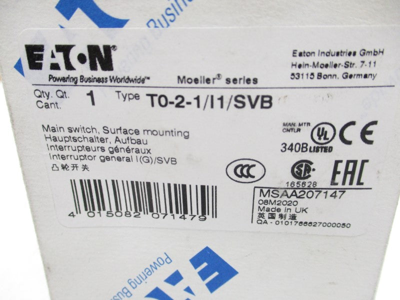 EATON T0-2-1/I1/SVB NSMP – MRO Global Solutions