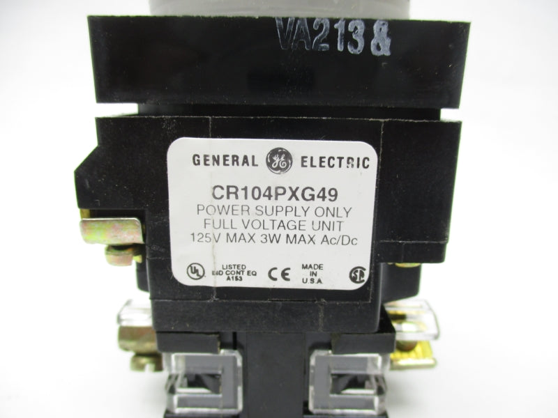 GENERAL ELECTRIC CR104PXG49 125VAC/DC NSNP – MRO Global Solutions