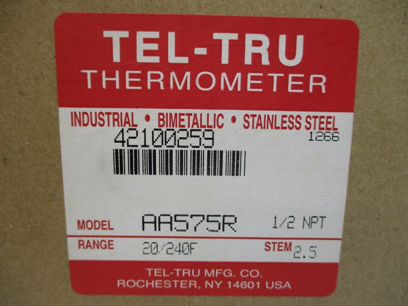 TEL-TRU AA575R 42100259 20/240'F 1/2" STEM2.5 NSMP – MRO Global Solutions