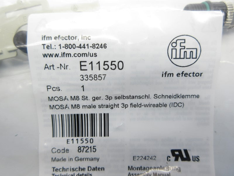 IFM EFECTOR E11550 NSMP – MRO Global Solutions