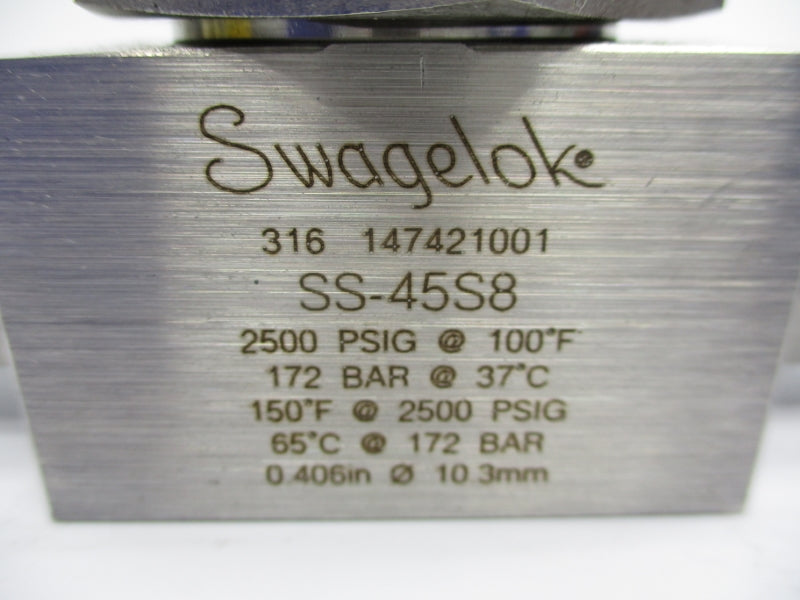 SWAGELOK SS-45S8 2500PSI 1/2" NSNP – MRO Global Solutions