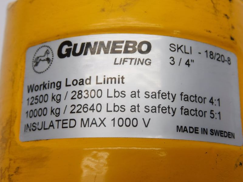 GUNNEBO SKLI-18/20-8 1000V 3/4" NSNP – MRO Global Solutions