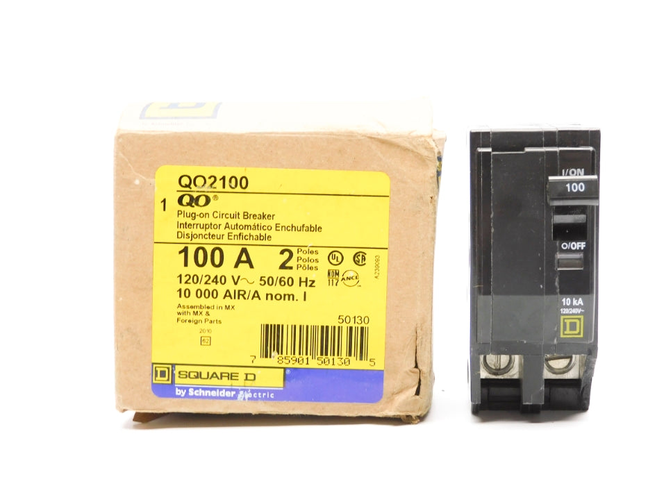SQUARE D QO2100 120/240V 100A (AS PICTURED) NSMP – MRO Global Solutions