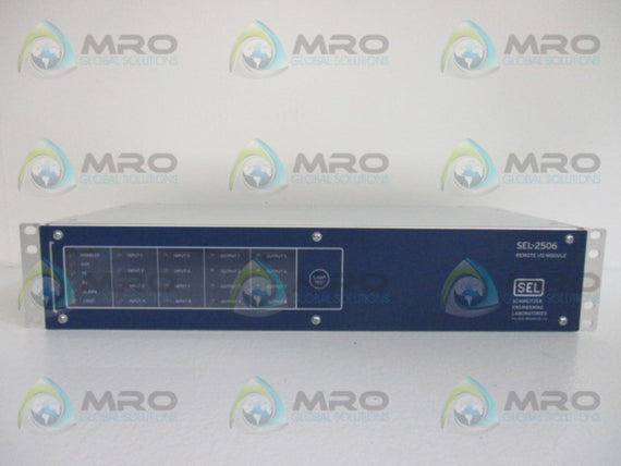SEL SEL-2506 250603214X REMOTE I/O MODULE NSMP – MRO Global Solutions