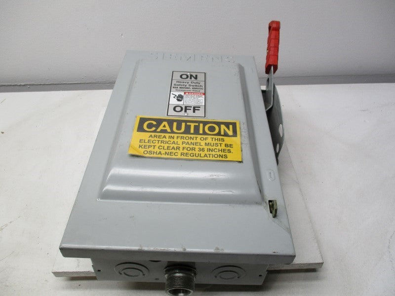 SIEMENS HF362 FUSIBLE HEAVY DUTY SAFETY SWITCH * USED * – MRO Global ...