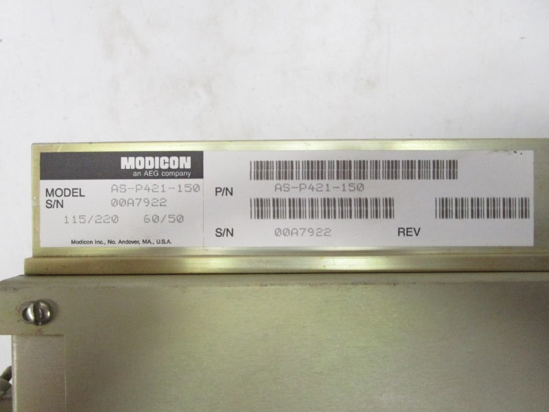 MODICON AS-P421-150 115/220V UNMP – MRO Global Solutions