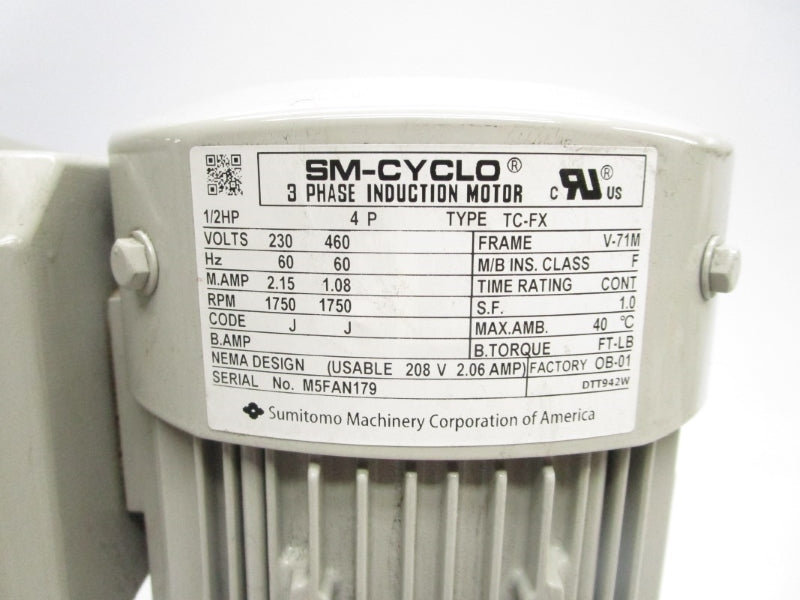 SUMITOMO RNYM05-1220-20/UBAALA 230/460V 2.15/1.08A NSNP