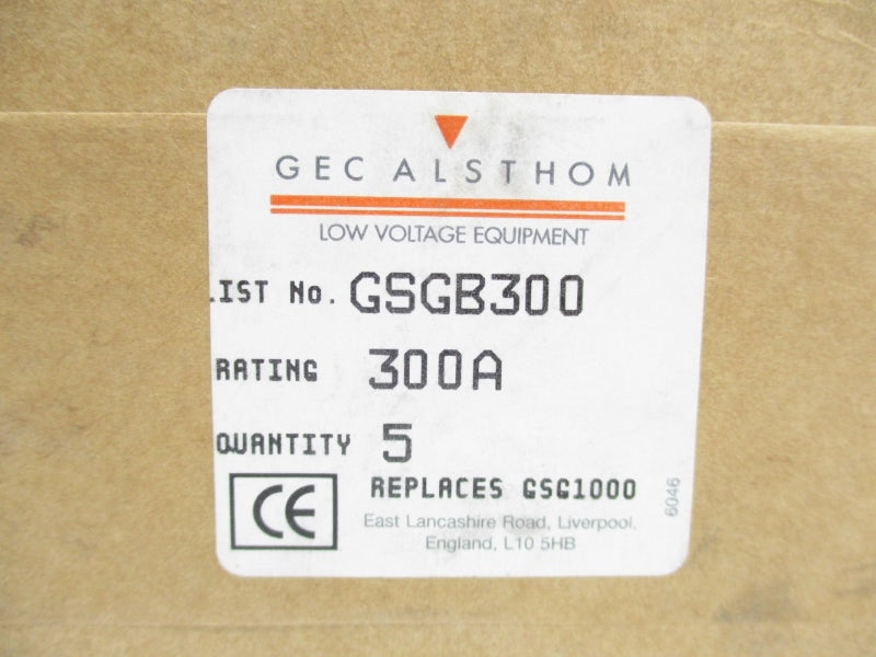 GEC ALSTHOM GSGB300 300A (PKG OF 5) NSFS