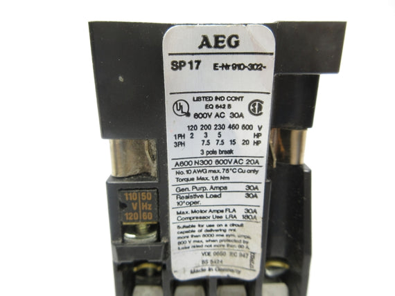 AEG SP17 110/120V 30A NSNP – MRO Global Solutions