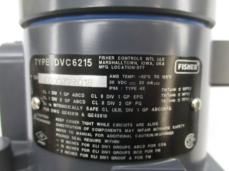 FISHER DVC6215 30VDC NSMP – MRO Global Solutions