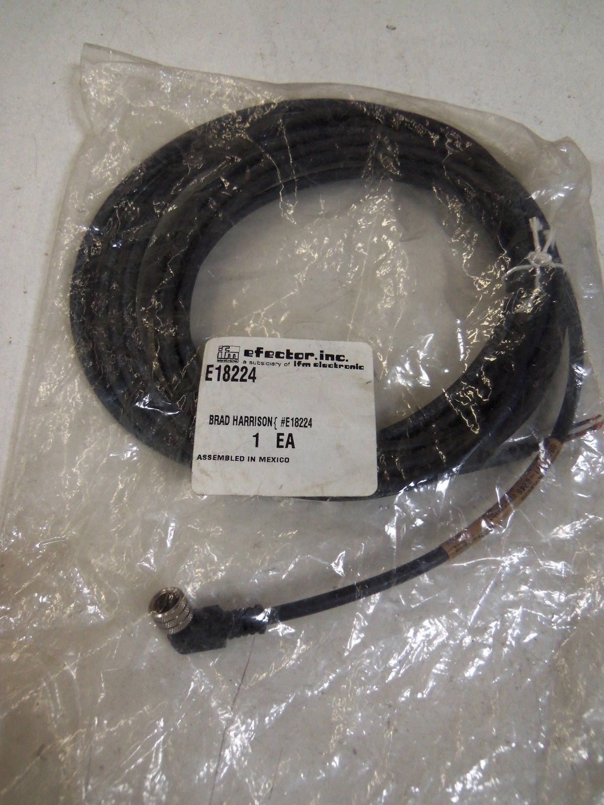 IFM EFECTOR E18224 CABLE CONNECTOR *NEW IN FACTORY BAG* – MRO Global ...