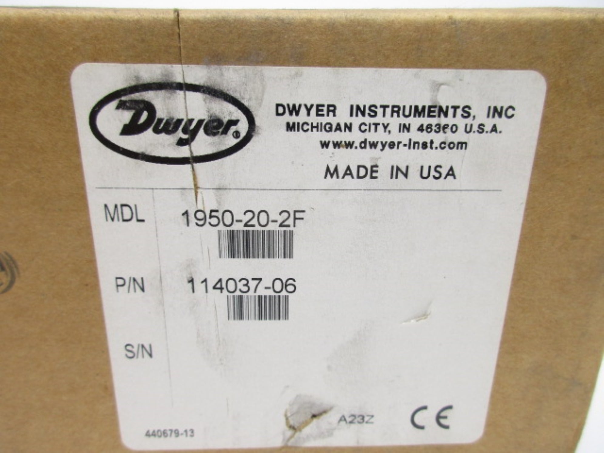 DWYER 1950-20-2F 114037-06 NSFS
