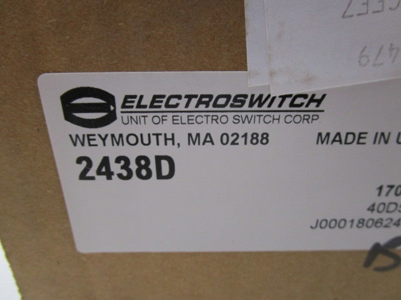 ELECTROSWITCH 2438D ROTARY SWITCH BREAKER CONTROL * NEW IN BOX * – MRO ...