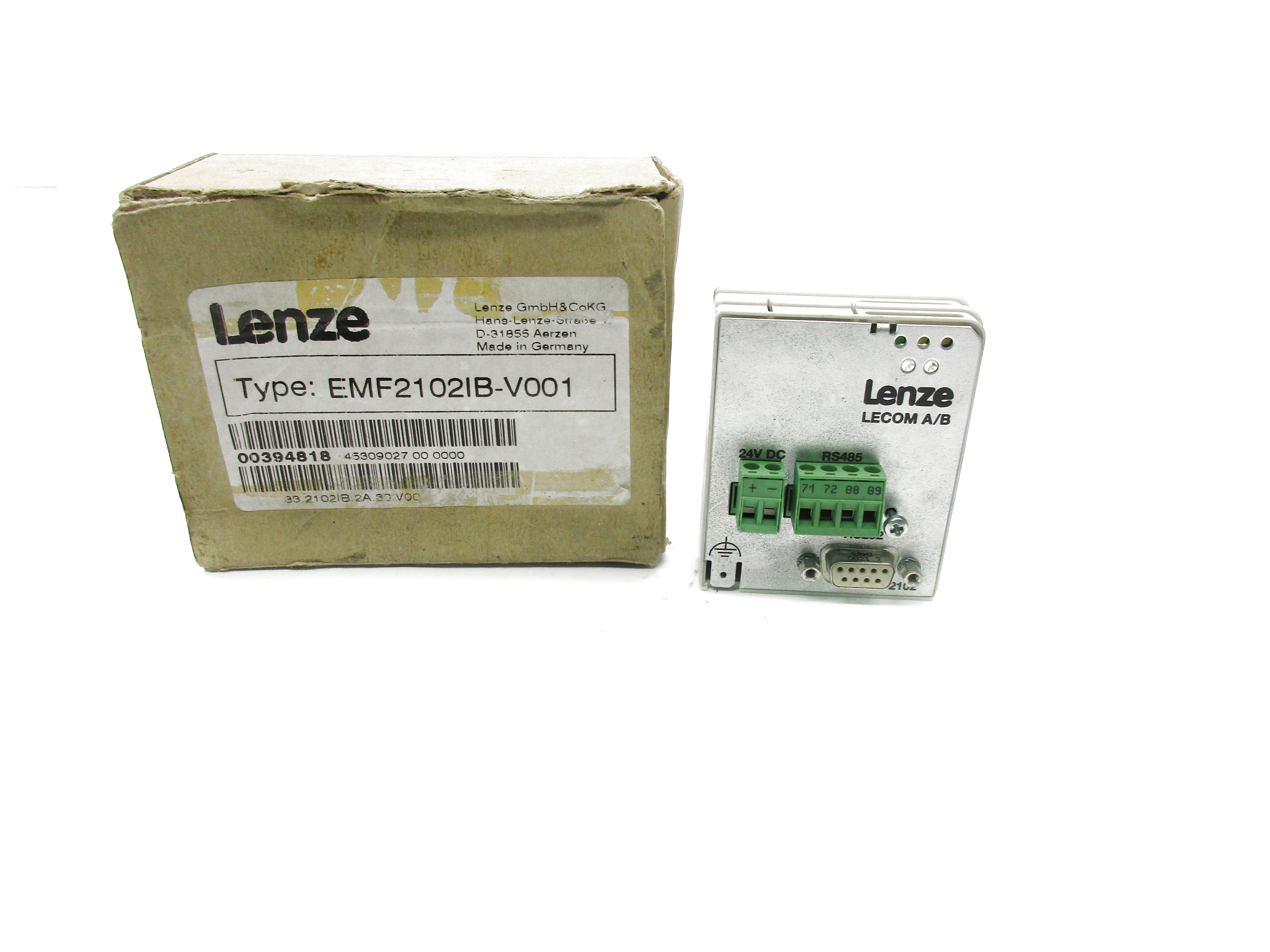 LENZE EMF2102IB-V001 24VDC NSMP