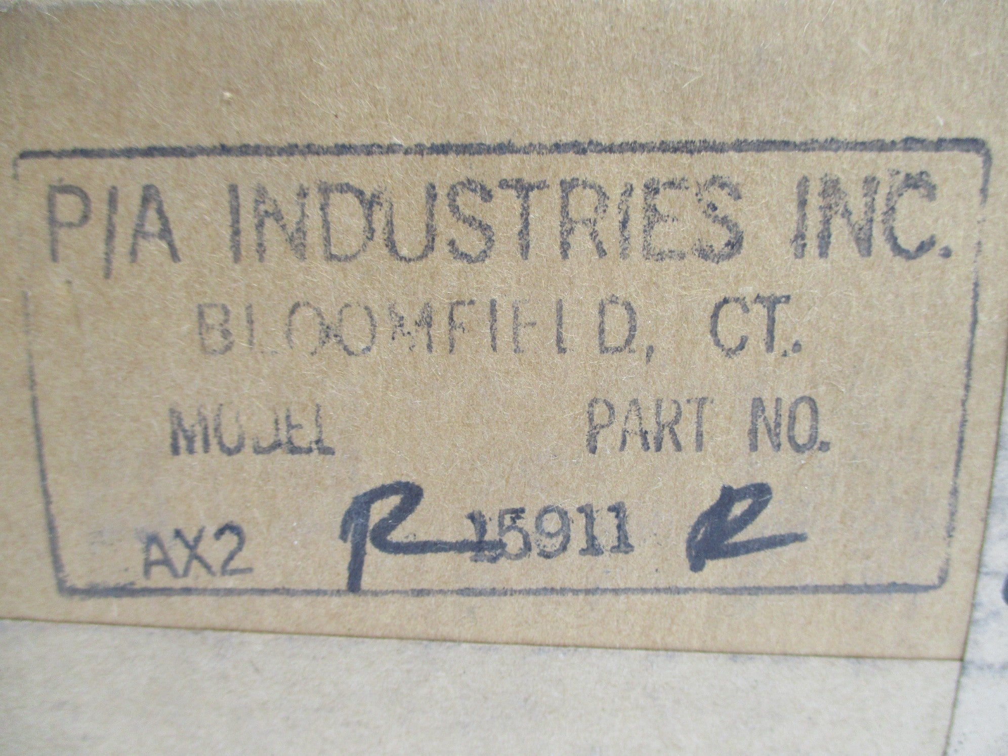 P/A INDUSTRIES AX2 15911 NSMP