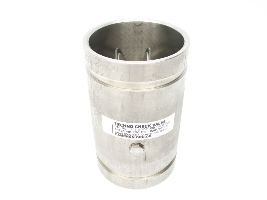 TECHNO CHECK VALVE 3.05103-316-V 150PSI NSNP