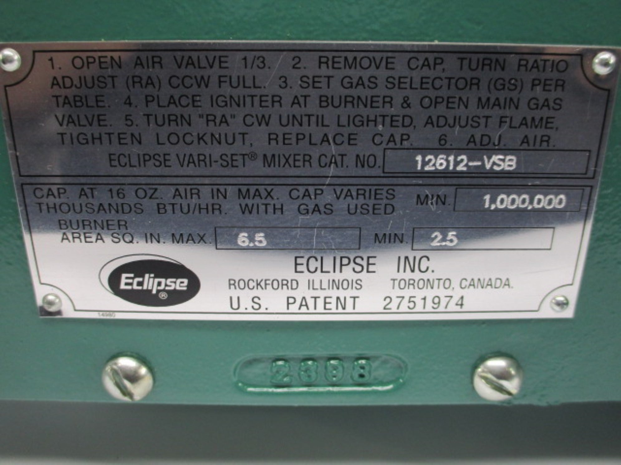 ECLIPSE 12612-VSB UNMP