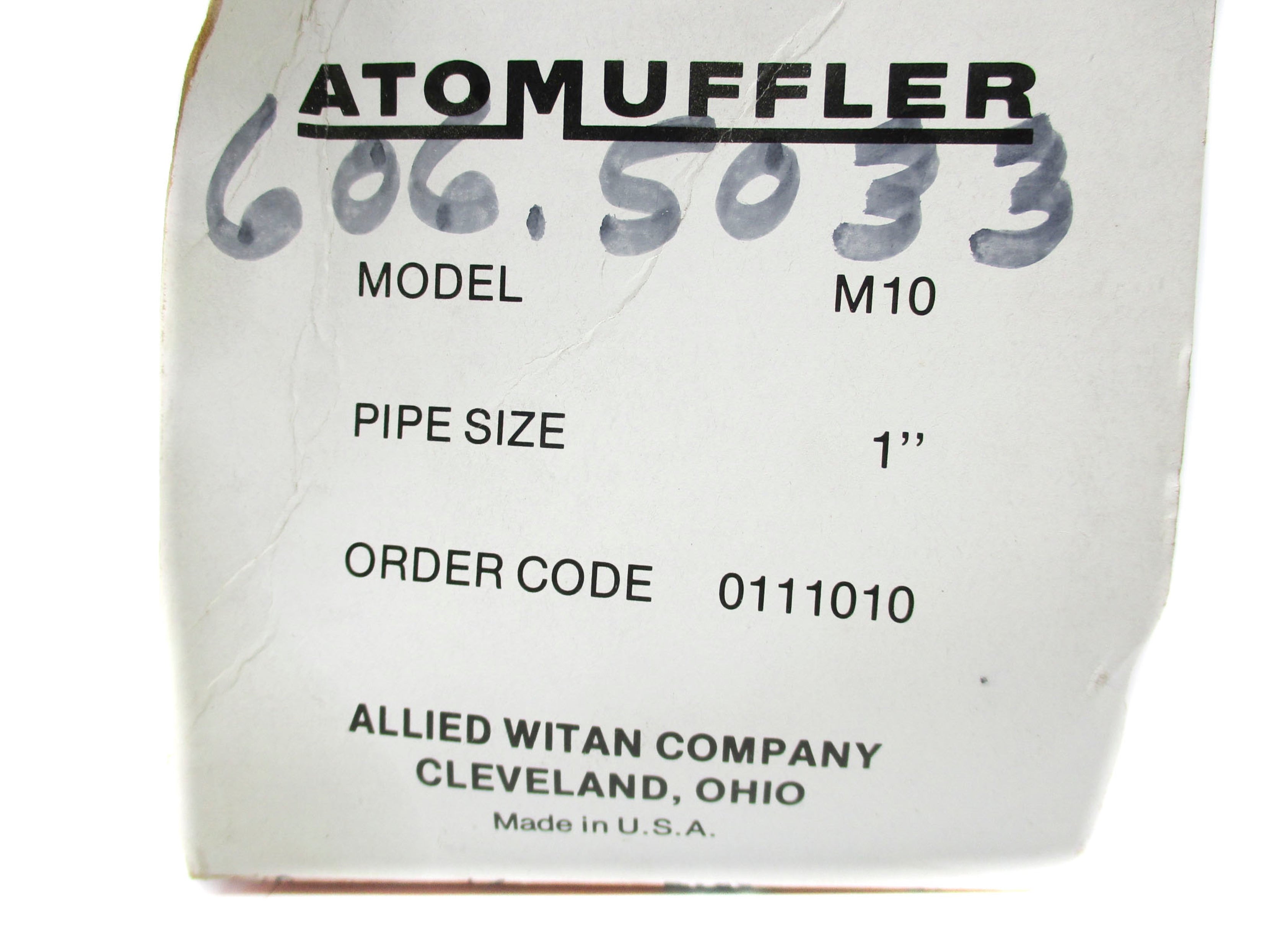 ATOMUFFLER M10 1" NSMP – MRO Global Solutions