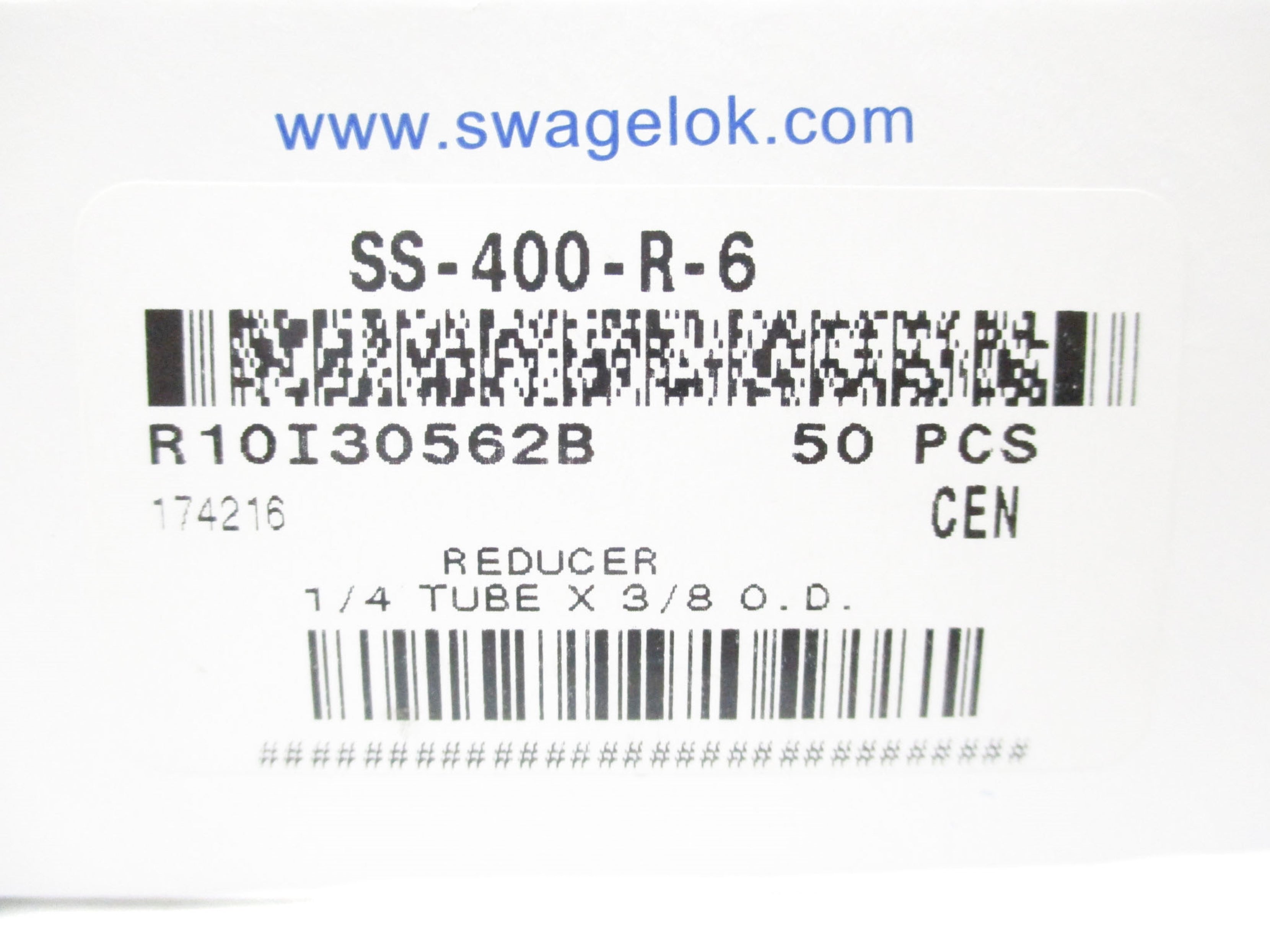 SWAGELOK SS-400-R-6 (PKG OF 50) NSMP