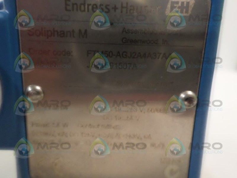 ENDRESS+HAUSER SOLIPHANT M FTM50-AGJ2A4A37AA VIBRONIC LEVEL SWITCH *NE