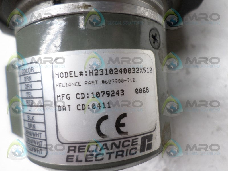 RELIANCE ELECTRIC H2310240032X512 607980-71B ENCODER * USED * – MRO ...