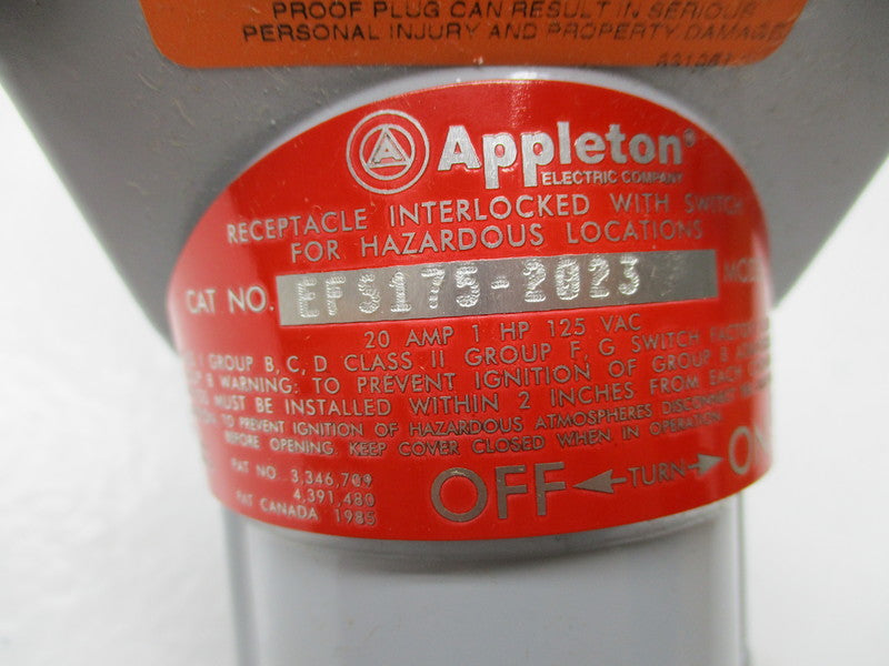 APPLETON EFS175-2023 * NEW NO BOX * – MRO Global Solutions