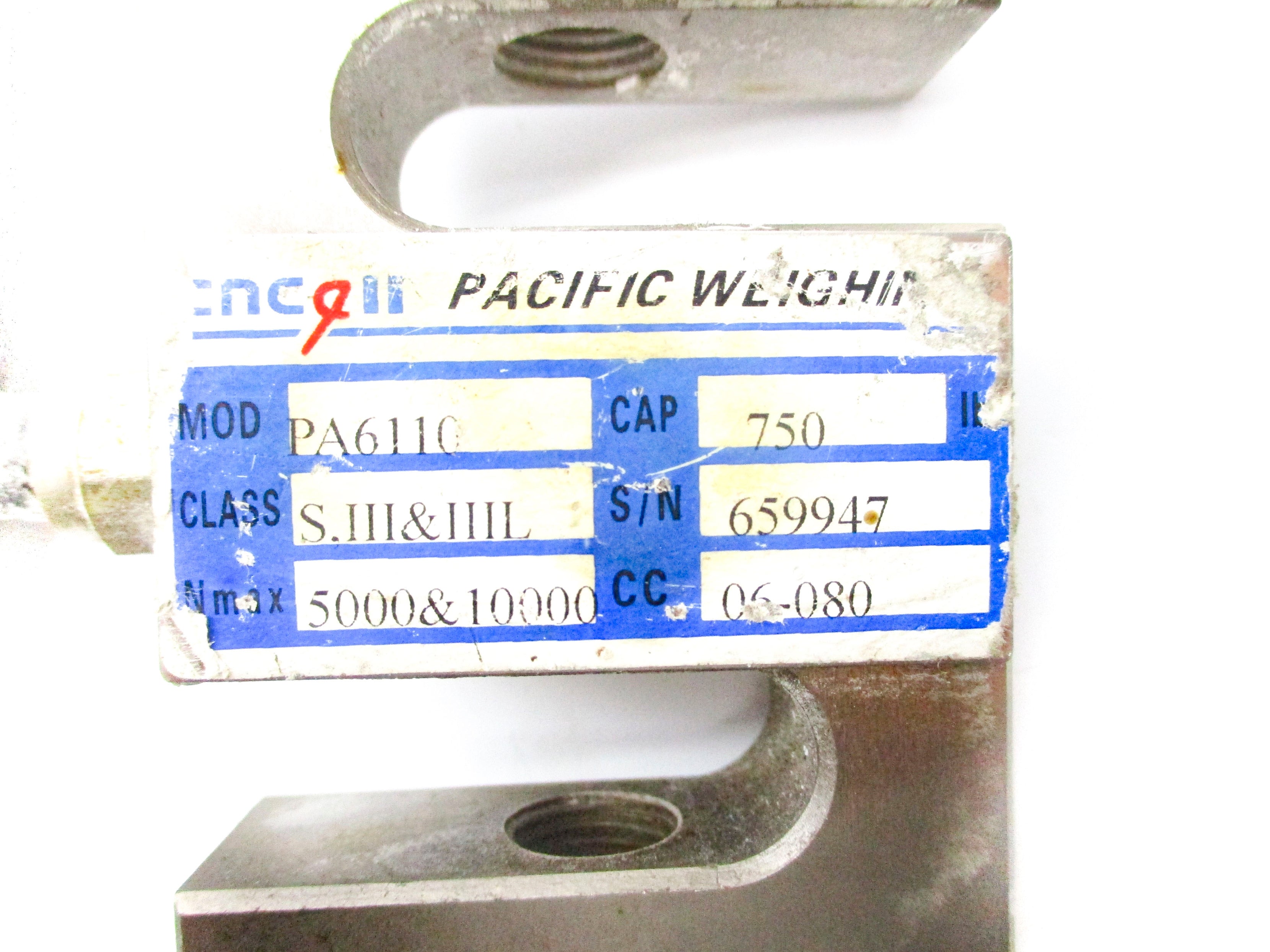 PACIFIC WEIGHING PA6110 UNMP
