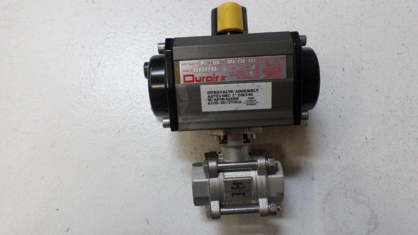 DURAIR II DURAVALVE AS7014MC 1" DM340 w/ AP063ASR5 * NEW NO BOX