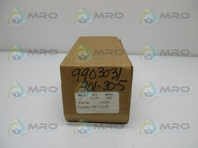 INDUSTRIAL MRO OF3-10-10 FILTER * NEW IN BOX * – MRO Global Solutions