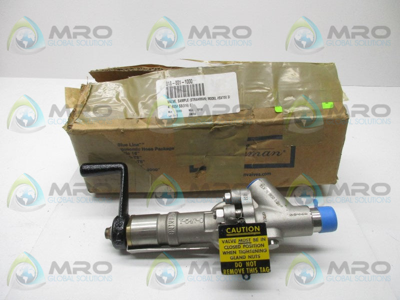 STRAHMAN SV700 SAMPLE VALVE 3/4" * NEW IN BOX