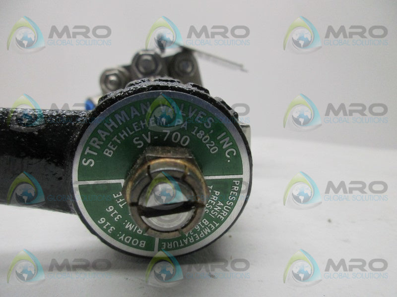 STRAHMAN SV700 SAMPLE VALVE 3/4" * NEW IN BOX