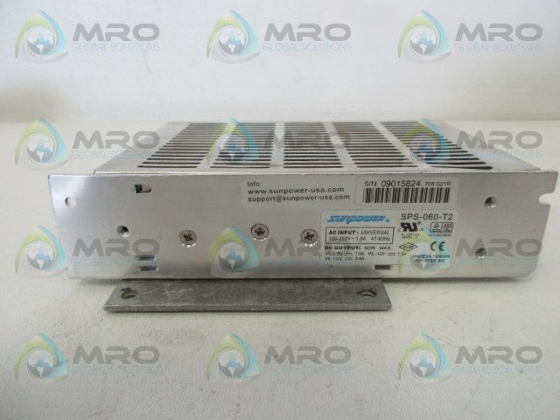 SUNPOWER SPS-060-T2 POWER SUPPLY * USED * – MRO Global Solutions