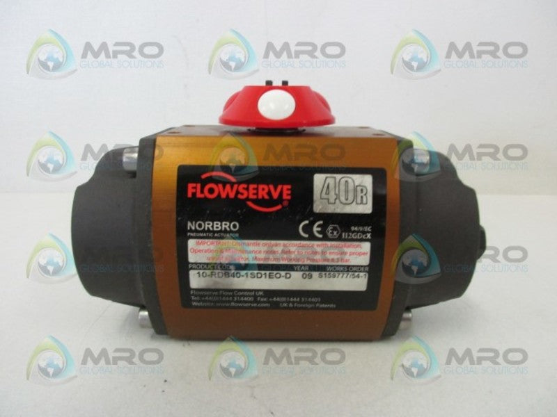 FLOWSERVE NORBRO 40R 10-RDB40-1SD1E0-D PNEUMATIC ACTUATOR * NEW NO BOX