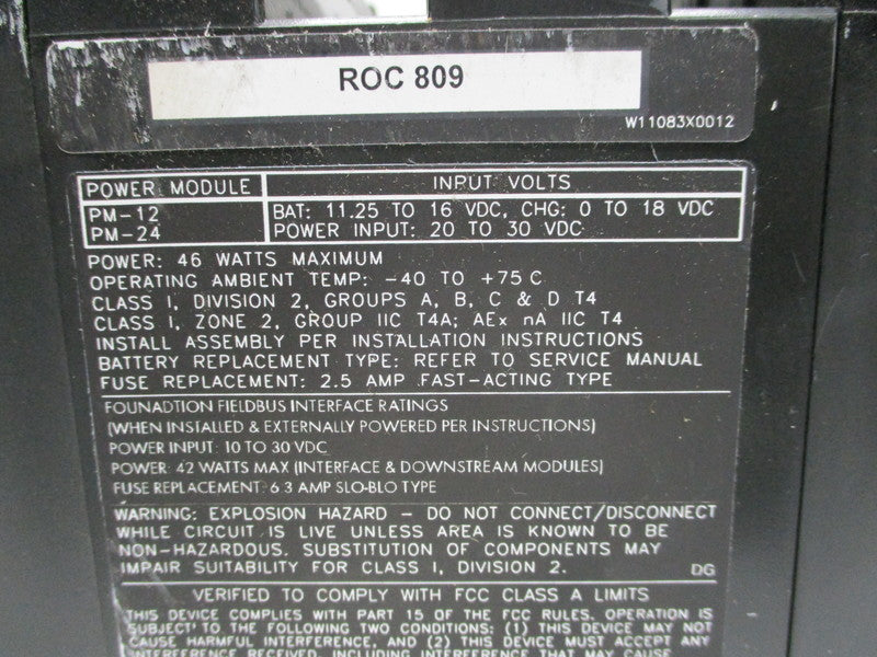 EMERSON ROC809 * USED * – MRO Global Solutions