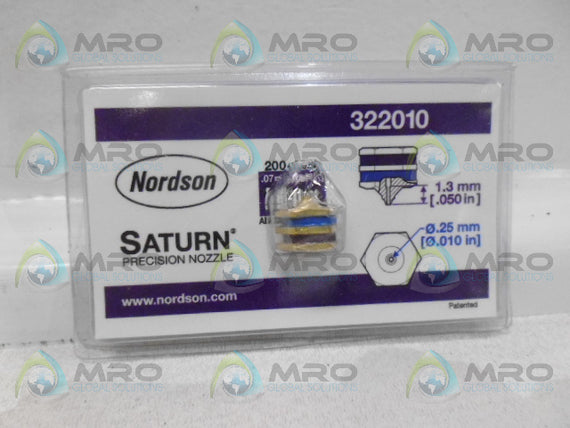 NORDSON 322010 SATURN PRECISION NOZZLE * NEW IN ORIGINAL PACKAGE ...