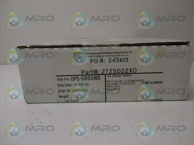 SEL 2725 FIVE PORT ETHERNET SWITCH *NEW IN BOX* – MRO Global Solutions