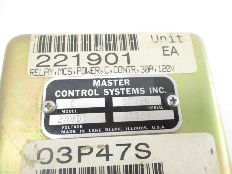 MASTER CONTROL SYSTEMS C 24VDC UNMP – MRO Global Solutions