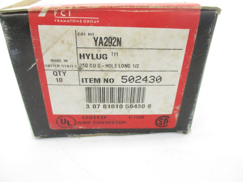 BURNDY YA292N (PKG OF 10) NSFS – MRO Global Solutions