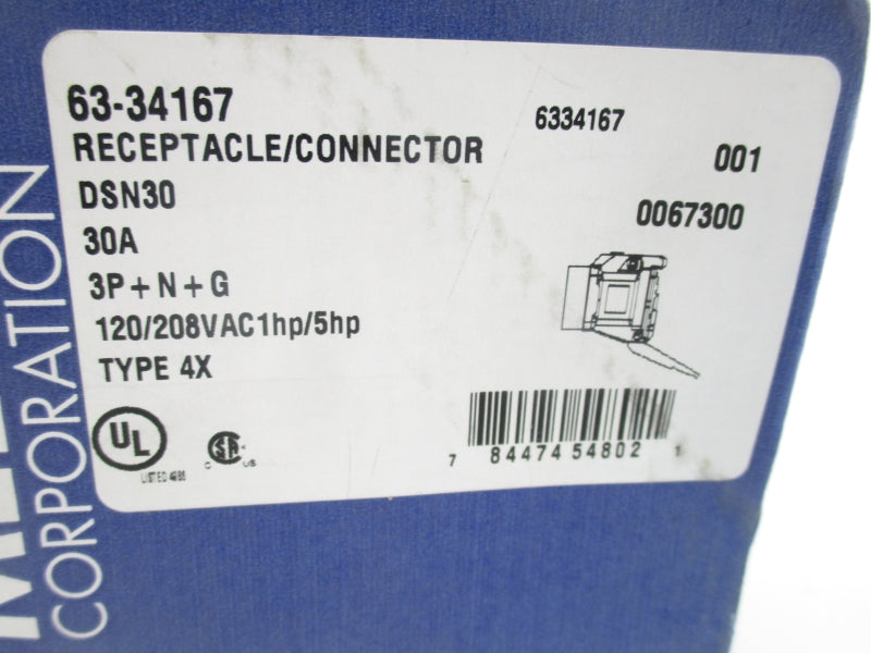 MELTRIC 63-34167 DSN30 120/208VAC 30A NSMP – MRO Global Solutions