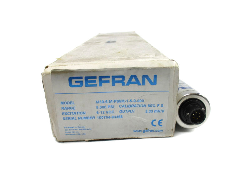 GEFRAN M30-6-M-P05M-1-5-0-000 6-12VDC 5000PSI NSMP