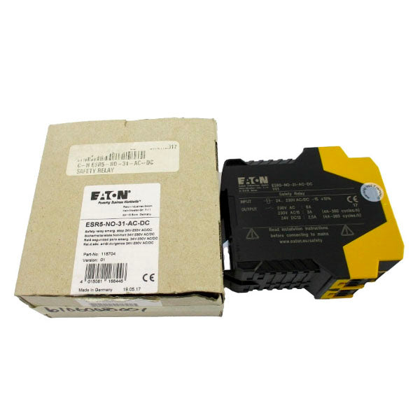EATON ESR5-NO-31-AC-DC 118704 24-230VAC/DC 6A NSMP – MRO Global Solutions