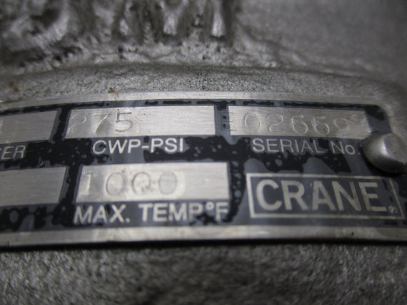 CRANE DUO-CHEK II G15CPF-559 SIZE 10 275PSI NSNP – MRO Global Solutions