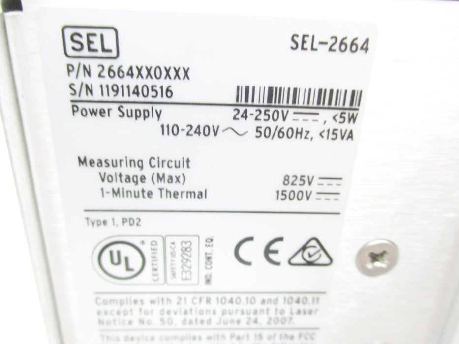 SEL SEL-2664 2664XX0XXX NUPI