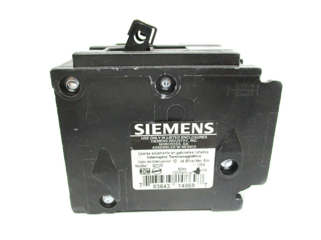 SIEMENS Q2125 120/240V 125A (AS PICTURED) NSNP