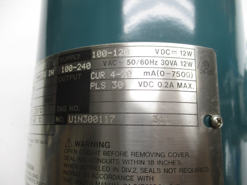 YOKOGAWA AXF015C-E1CE1L-AA11-21B/FF1/CM/SCT/M01/L2/YF268 1MPA 100-120V ...