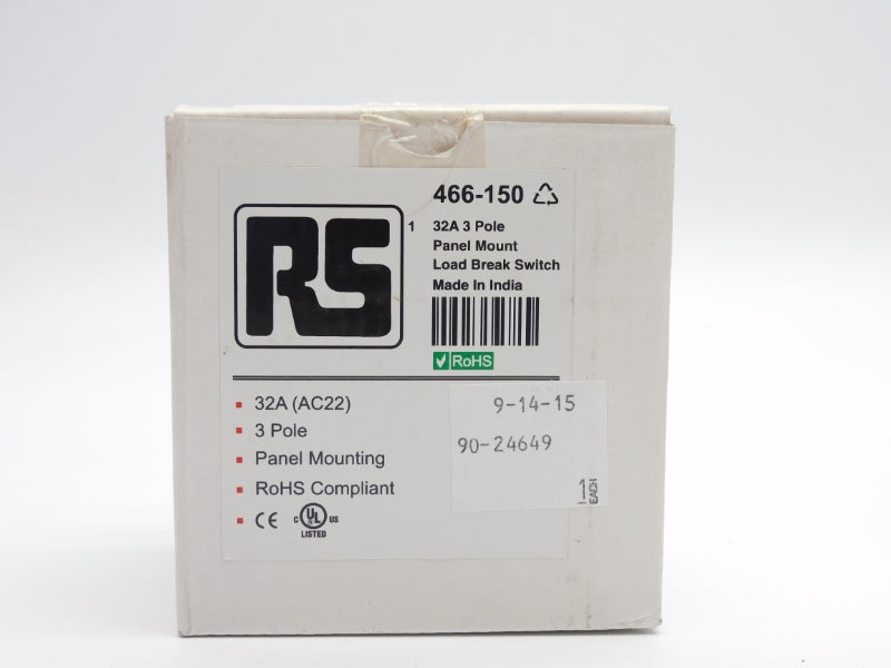 RS LB23231309 466-150 480V 32A NSMP – MRO Global Solutions