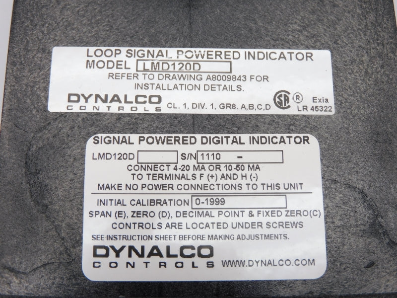 DYNALCO CONTROLS LMD120D NSMP – MRO Global Solutions