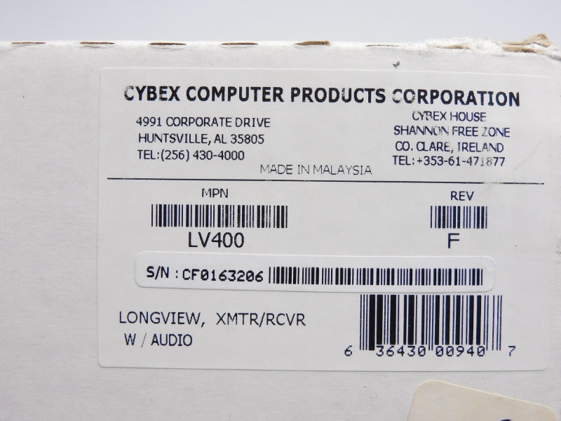 CYBEX COMPUTER LV400 NSMP – MRO Global Solutions