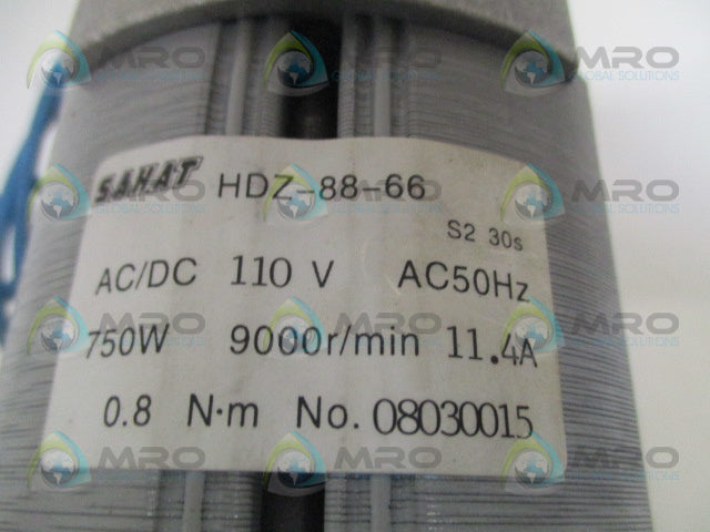 SAHAT HDZ-88-66 MOTOR 110V 750W 9000r/min *NEW NO BOX* – MRO Global ...